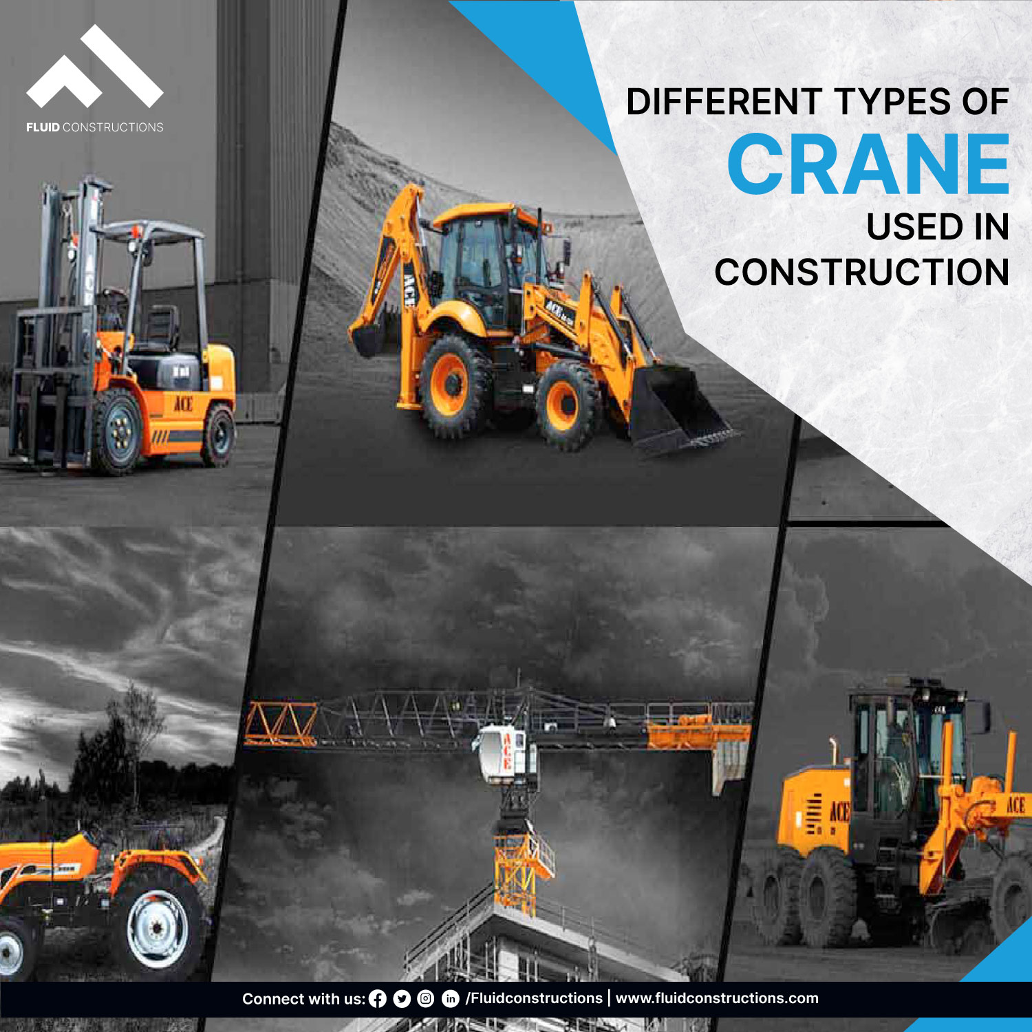Different Types of Crane Used in Constructions | Fluidconstructions